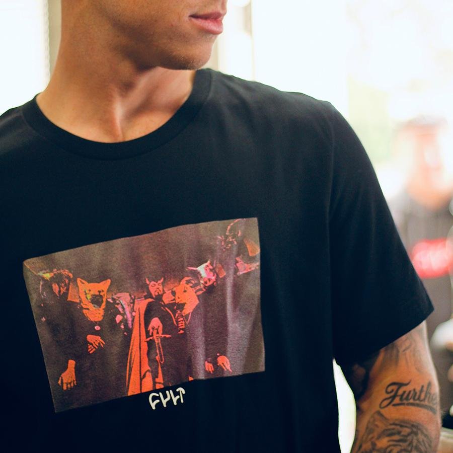 Triko Cult SCARY MASKS Black | TBB-BIKE